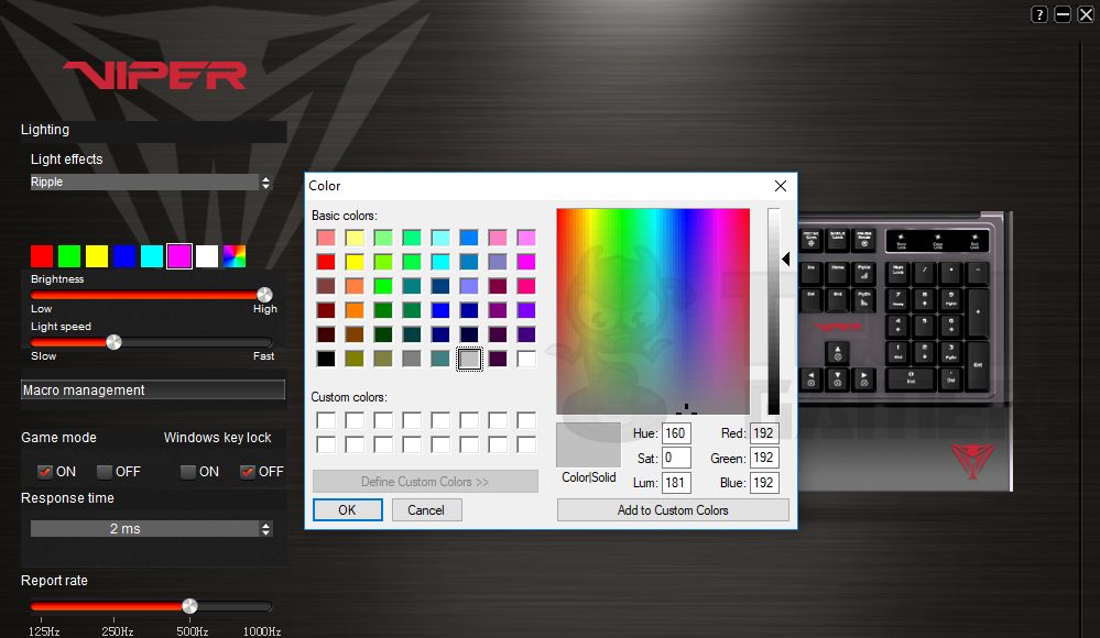 Patriot Viper V760 RGB Mechanical Gaming Keyboard Review