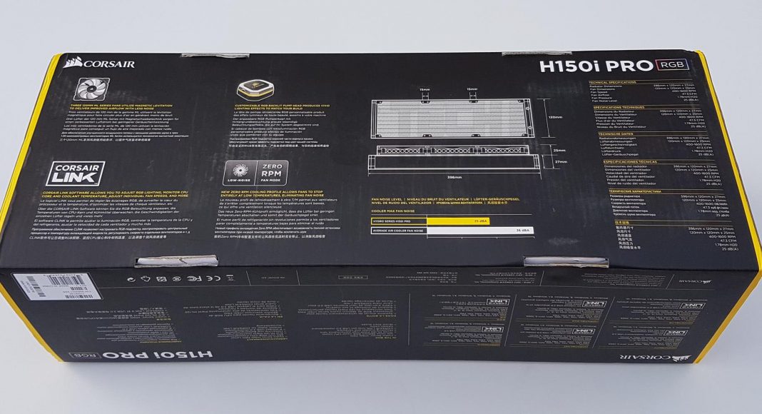 Corsair Hydro Series H150i Pro RGB Liquid CPU Cooler Review