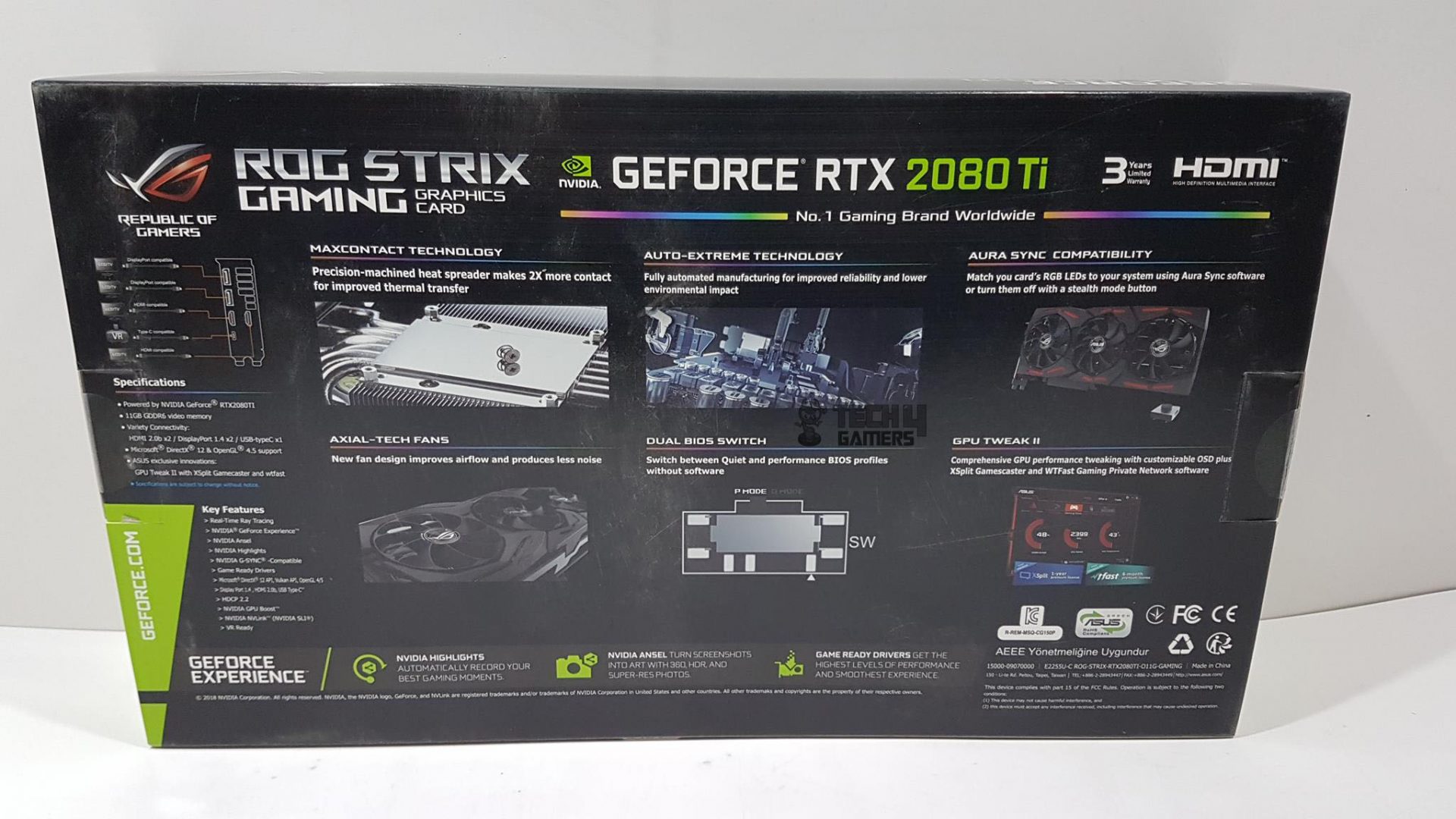 Asus Strix GeForce RTX 2080ti o11G Review - Tech4Gamers