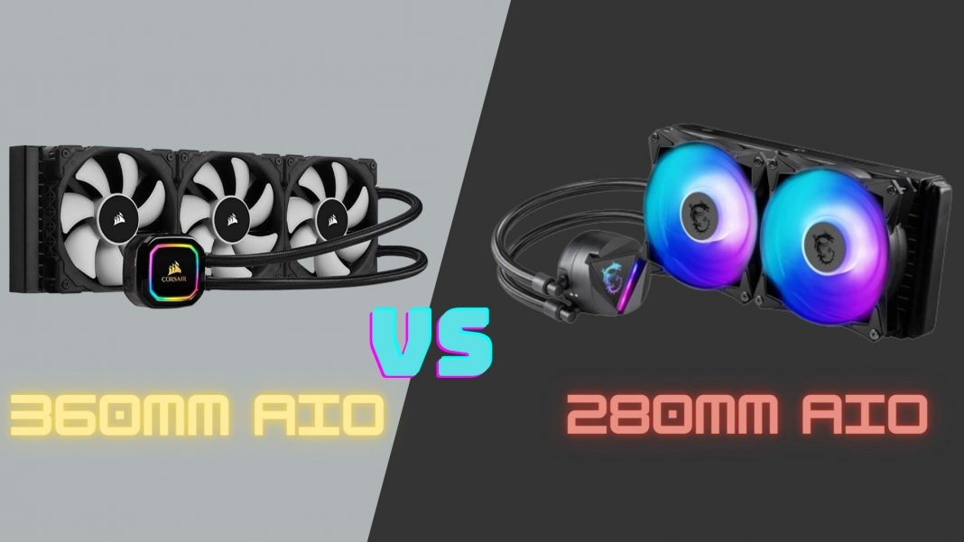 280mm vs 360mm AIO: Which Cooler to Choose? - Tech4Gamers
