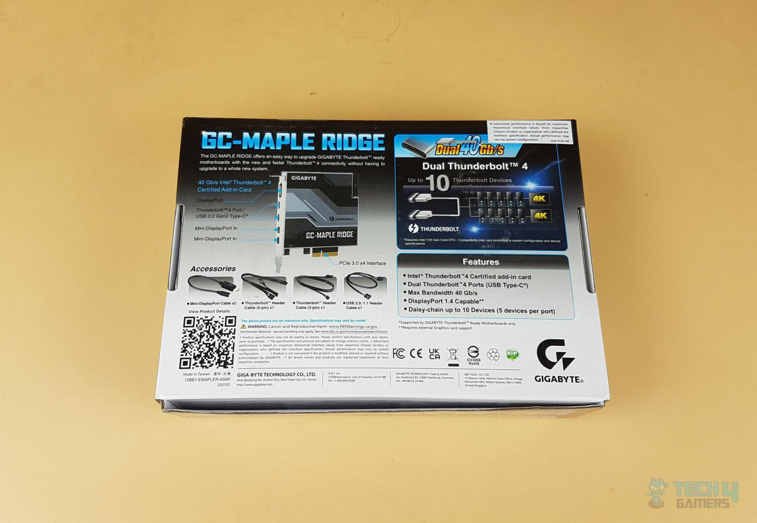 GIGABYTE GC-Maple Ridge Add-in Card Review - Tech4Gamers