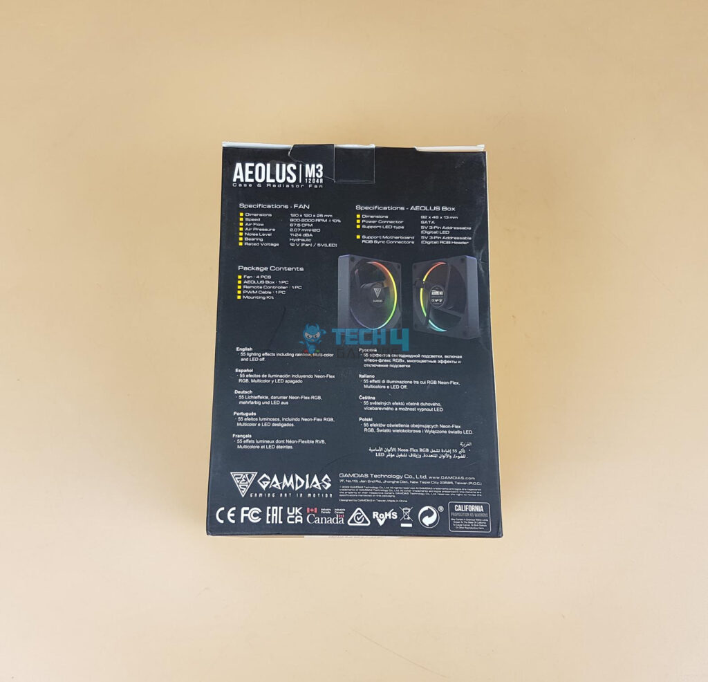 GAMDIAS M3-1204R A-RGB Fans Review - Tech4Gamers