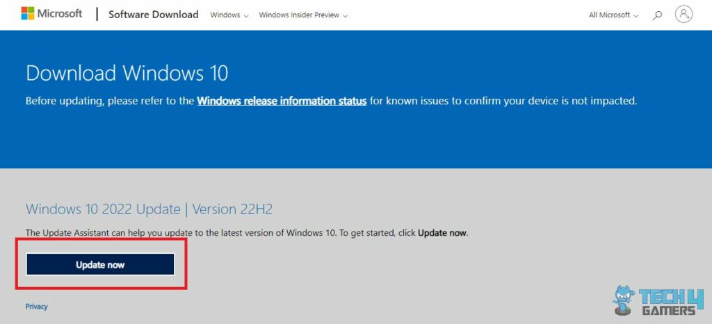 How To Update Windows [11, 10, 8, And 7] - Tech4Gamers