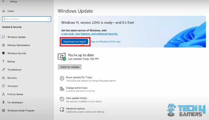 How To Update Windows [11, 10, 8, And 7] - Tech4Gamers