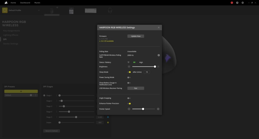 Corsair Harpoon RGB Wireless Review - Tech4Gamers
