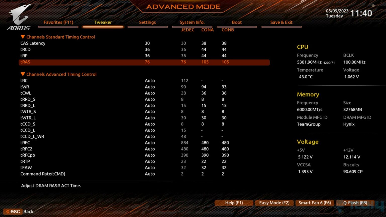 T-Force Delta RGB DDR5 32GB 6000MT/s CAS30 Review