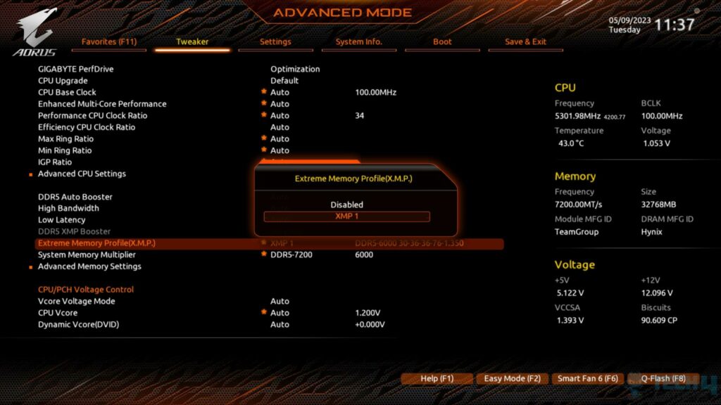 T-Force Delta RGB DDR5 32GB 6000MT/s CAS30 Review