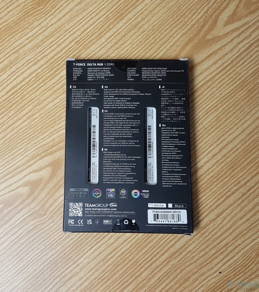 T-Force Delta RGB DDR5 32GB 6000MT/s CAS30 Review