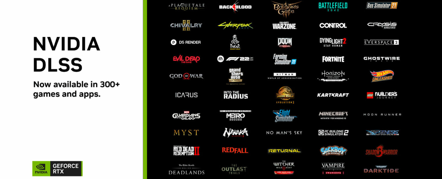 Nvidia DLSS Now Supports Over 300 Games