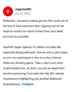 Starfield Already Receiving Negative Review On Metacritic