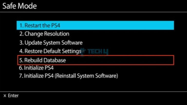 How To Rebuild Database In PlayStation? [PS4 + PS5]