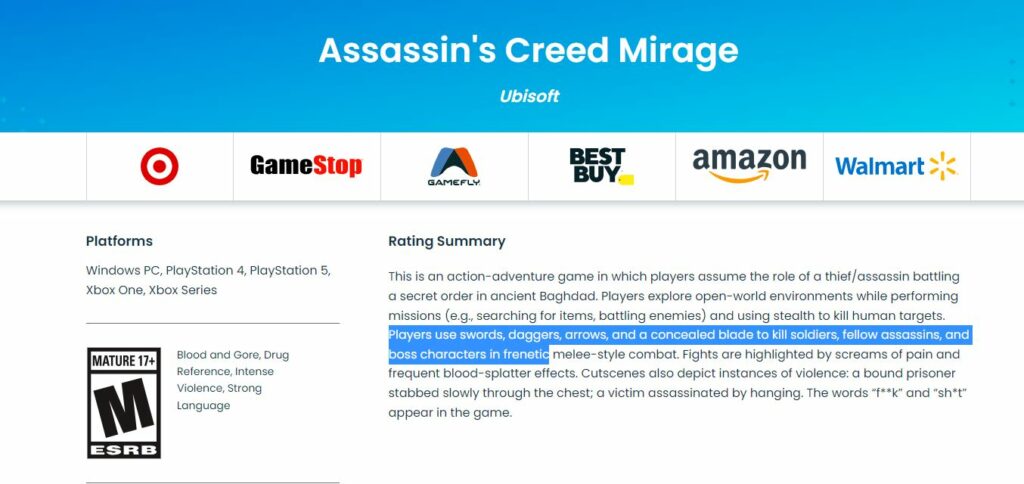 Assassin's Creed Mirage ESRB Rating Hints At Massive Twist For Basim's ...