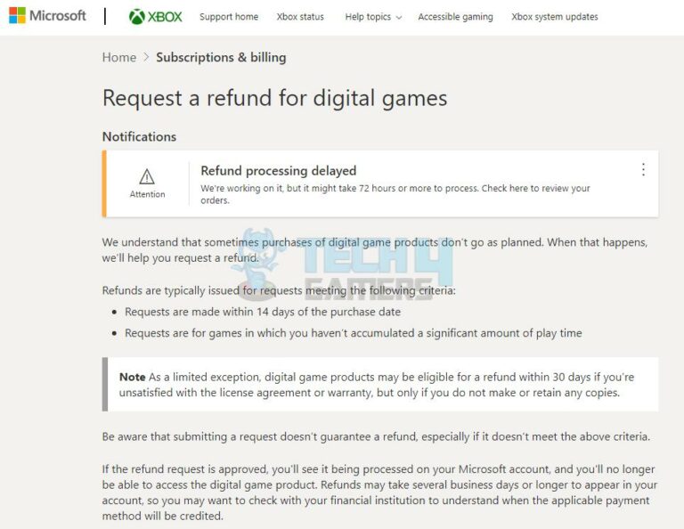 How To Refund A Game On Xbox [All Methods] - Tech4Gamers