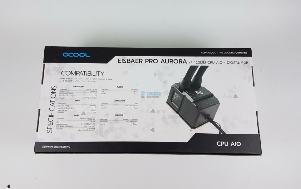 Alphacool Eisbaer Pro AURORA 420 CPU AIO Review - Tech4Gamers
