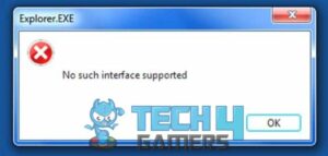 FIXED: Windows 11 Error "No Such Interface Supported"