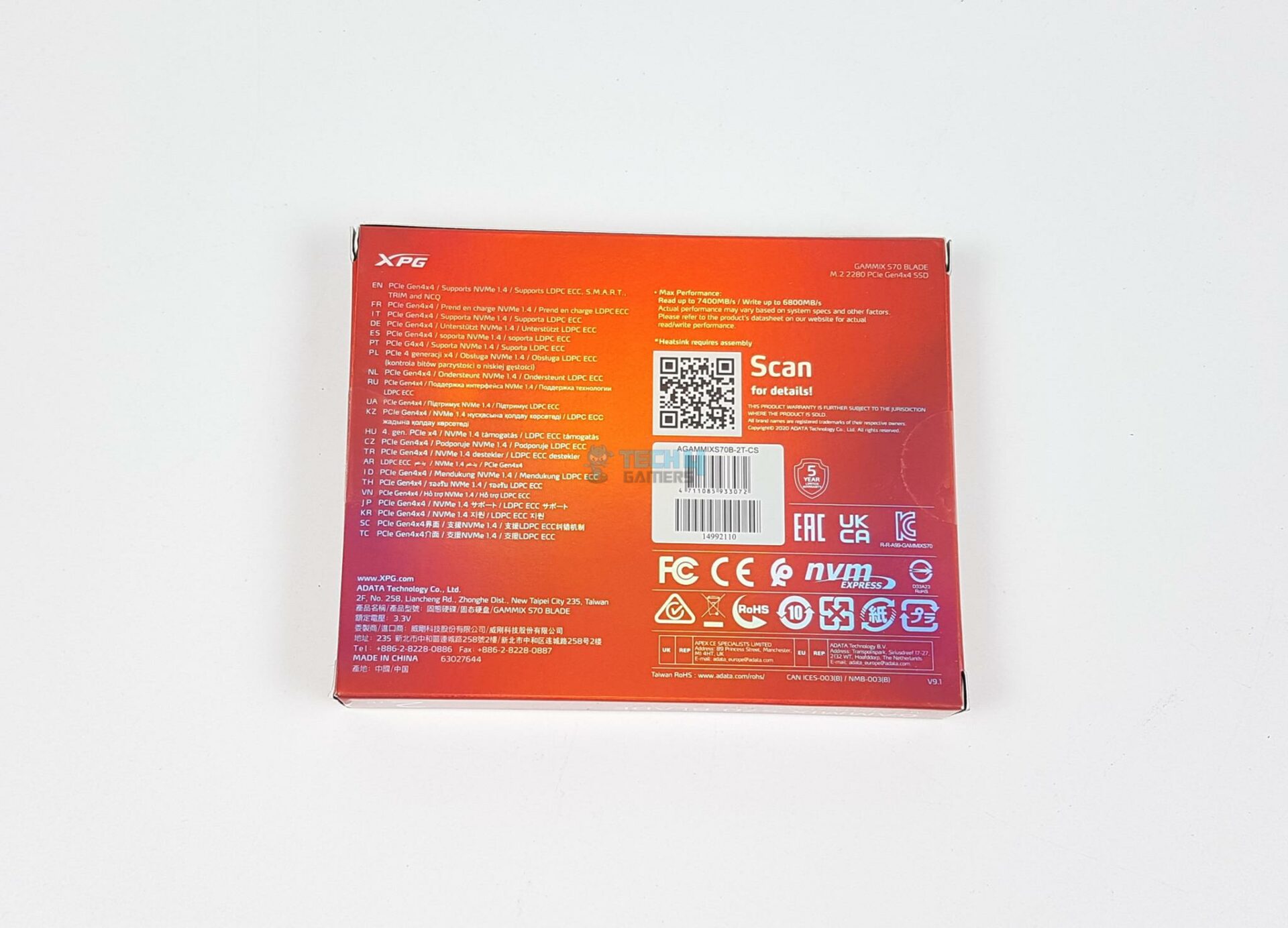 XPG GAMMIX S70 BLADE 2TB NVMe SSD Review - Tech4Gamers