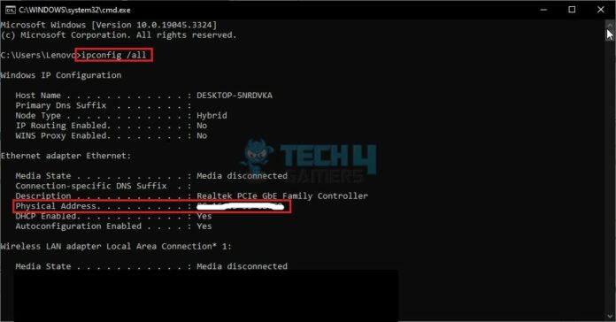How To Find MAC Address In Windows 11? - Tech4Gamers