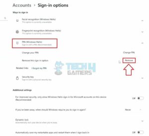 How To Remove PIN From Windows 11? [ALL METHODS] - Tech4Gamers