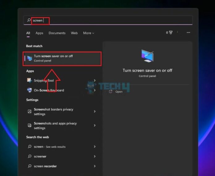 How To Fix Windows 11 Screen Saver Not Working - Tech4Gamers