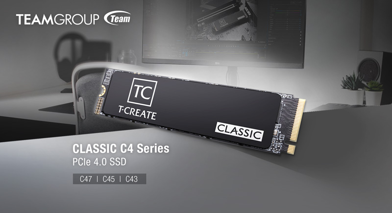 TEAMGROUP Releases T-Create Classic C4 Lineup of PCIe 4.0 SSDs