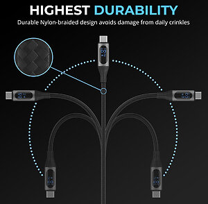 Sabrent's Latest USB-C Cables Boast Smart Display & Reliable Build Quality