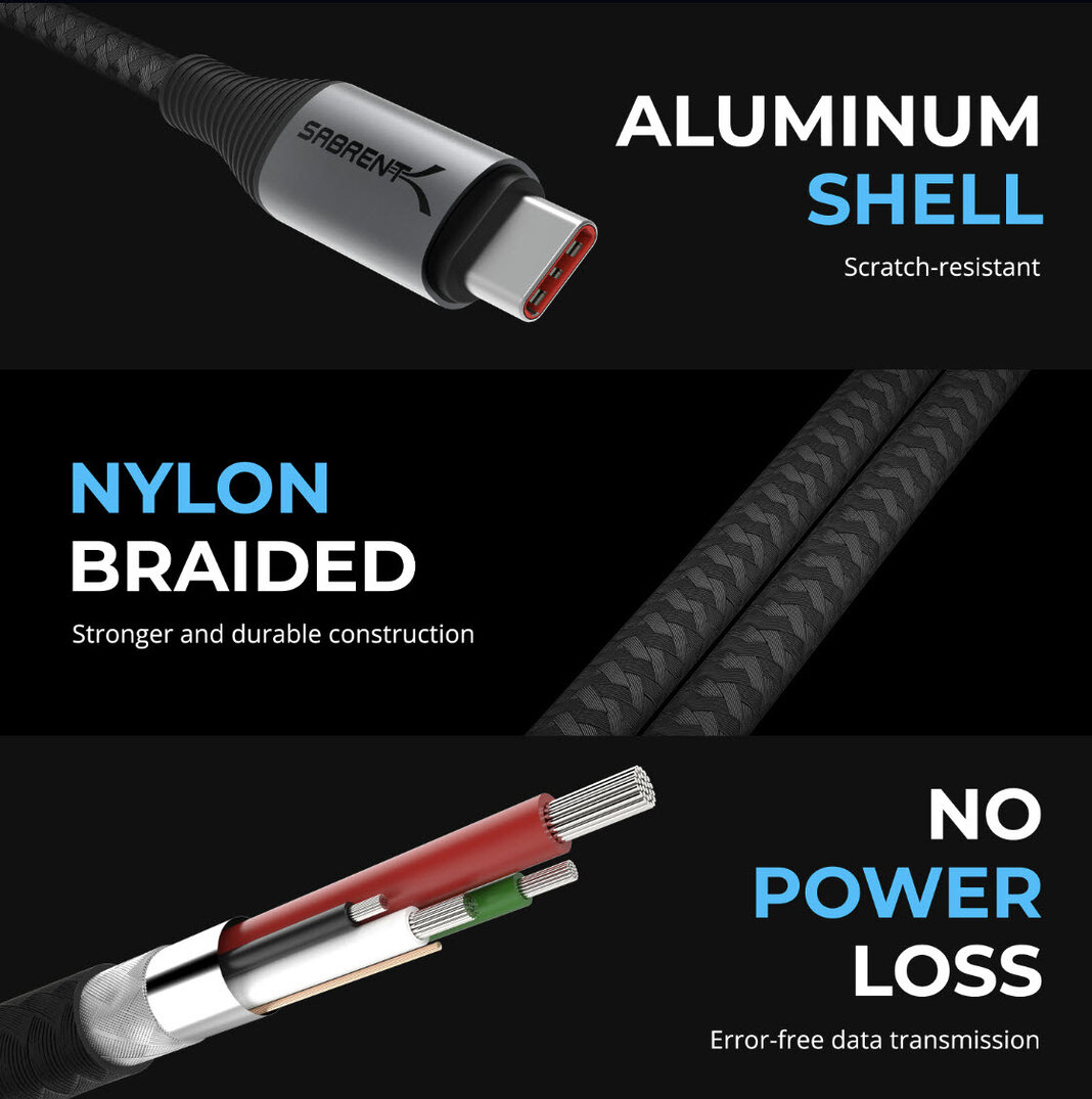 Sabrent's Latest USB-C Cables Boast Smart Display & Reliable Build Quality