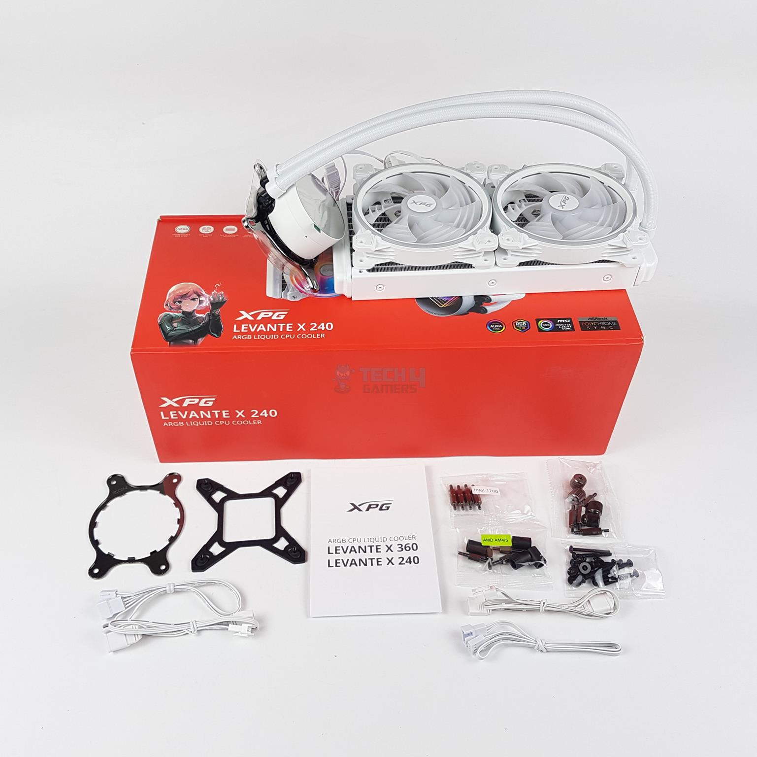 XPG Levante X 240 White ARGB Cooler Review - Tech4Gamers