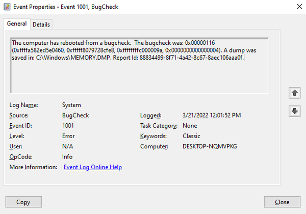 The Computer Has Rebooted From A Bugcheck Error [Our Ultimate Guide] - Tech4Gamers