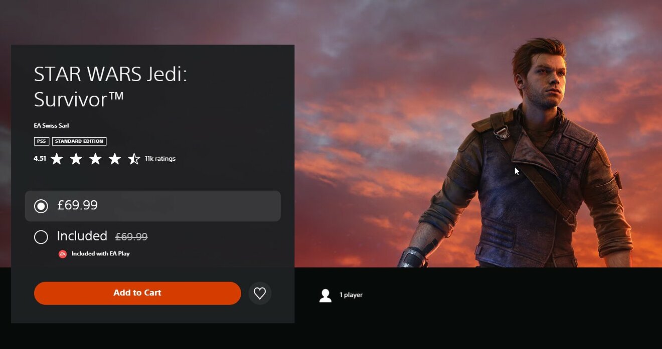 Star Wars Jedi: Survivor Finally Added To EA Play & Game Pass