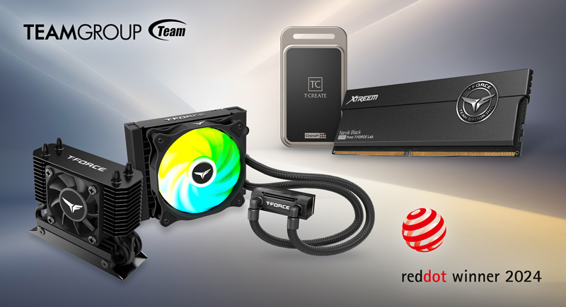 TeamGroup Secures 4 Red Dot Design Awards For T-Create & T-Force
