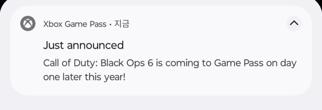 Xbox Notification Seemingly Confirms Black Ops 6 For Game Pass
