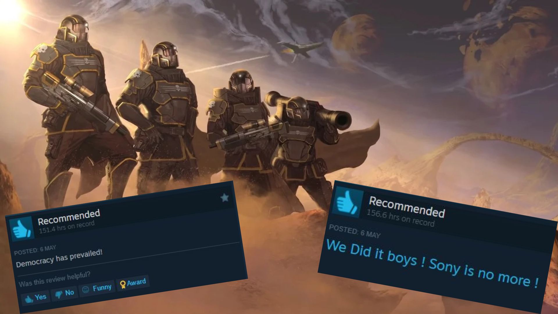 Helldivers 2 Reviews Turning Positive Again After Sony Backtracks