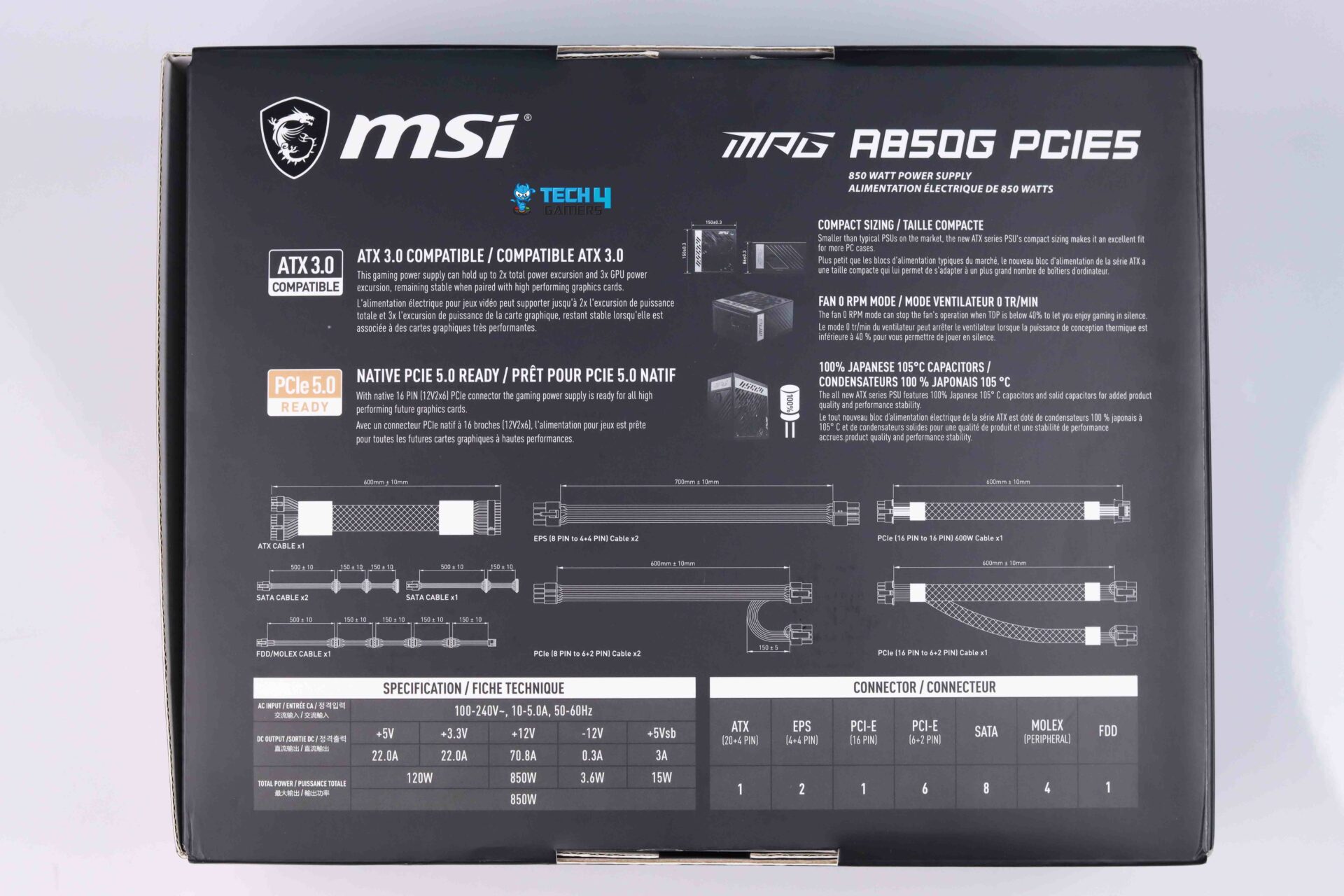 MSI MPG A850G 850W Review: Reliable Power, ATX 3.0 Ready - Tech4Gamers