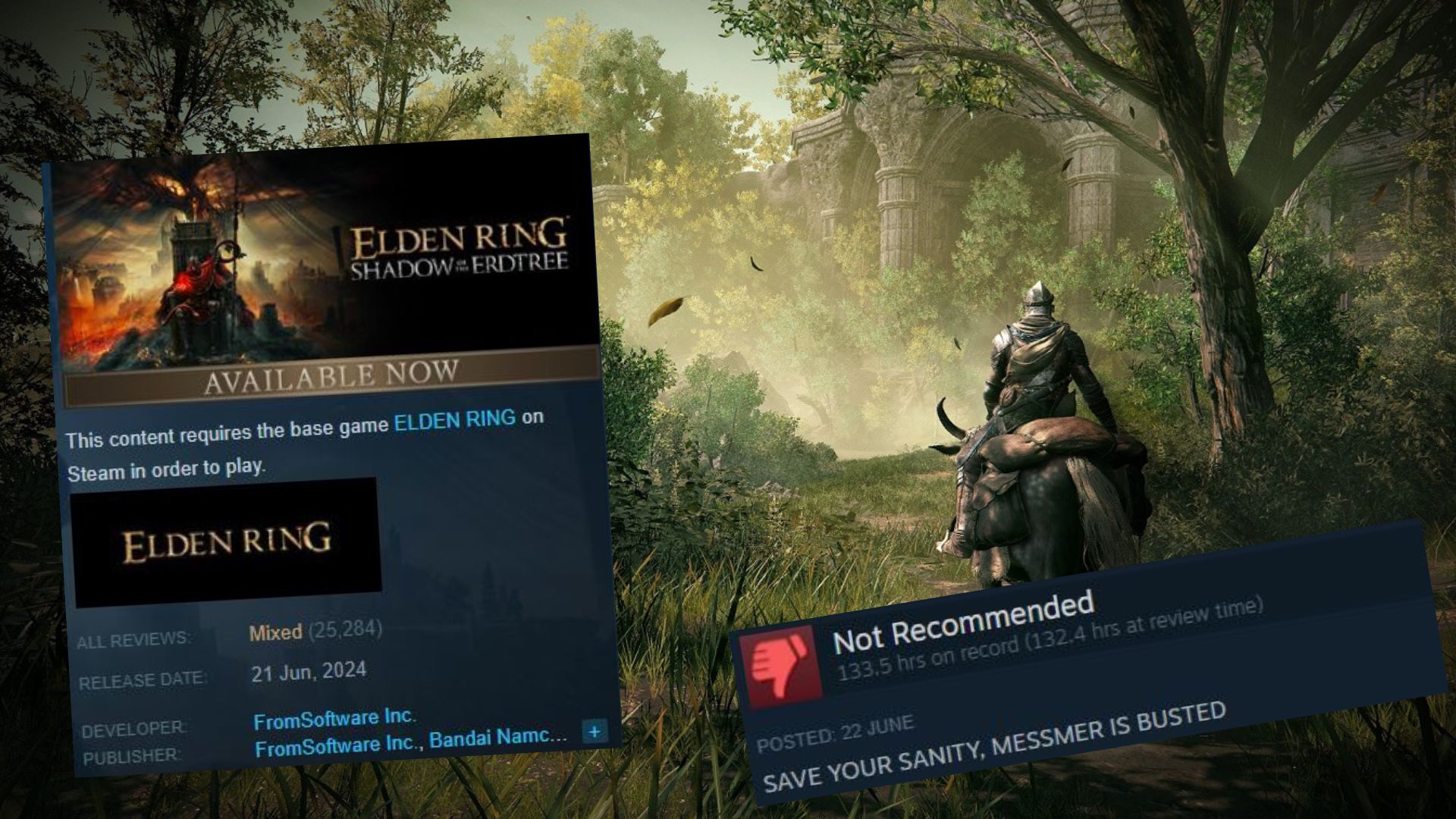 Elden Ring DLC Reviews Fall To "Mixed" Amid Crushing Difficulty