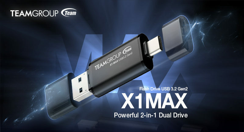 TeamGroup Releases X1 MAX USB 3.2 Gen 2x1 Flash Drive With 1TB Storage