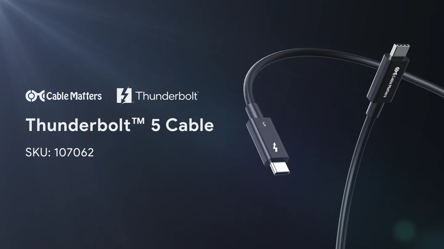 First Ever Thunderbolt 5 Cable Now Available; Boasts 120Gbps Bandwidth