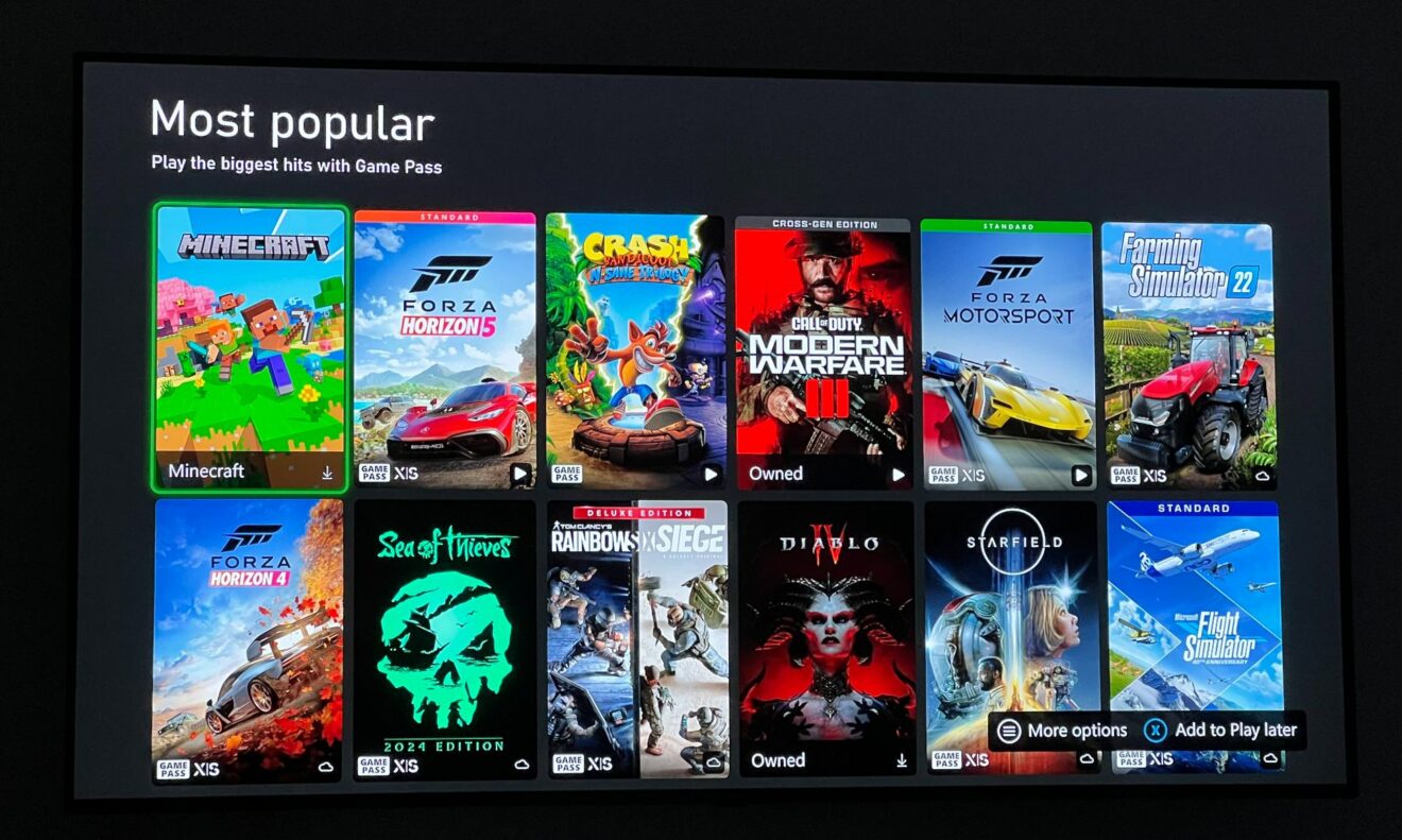8 of 10 Most Popular Game Pass Titles Are Currently Xbox First-Party Games