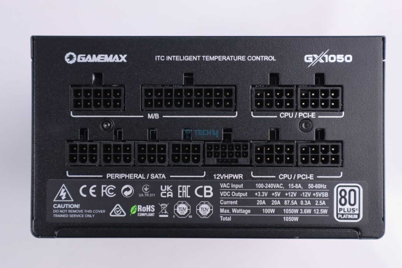 Gamemax GX Rampage 1050W Platinum ATX 3.1 Review - Tech4Gamers