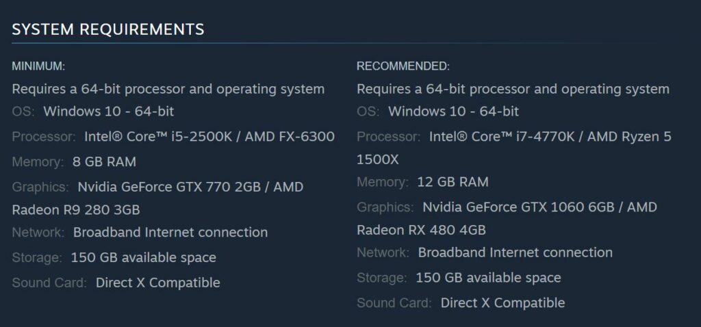 Red Dead Redemption Requirements On PC Higher Than RDR2