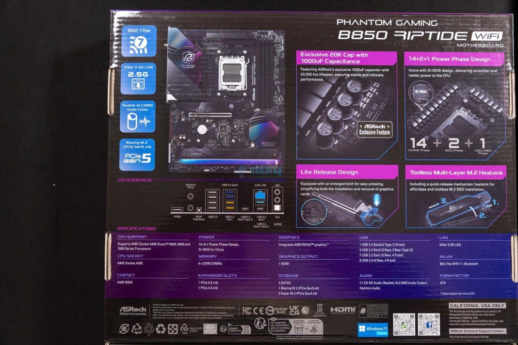 ASRock Phantom Gaming B850 Riptide WiFi Review: Worth It? - Tech4Gamers