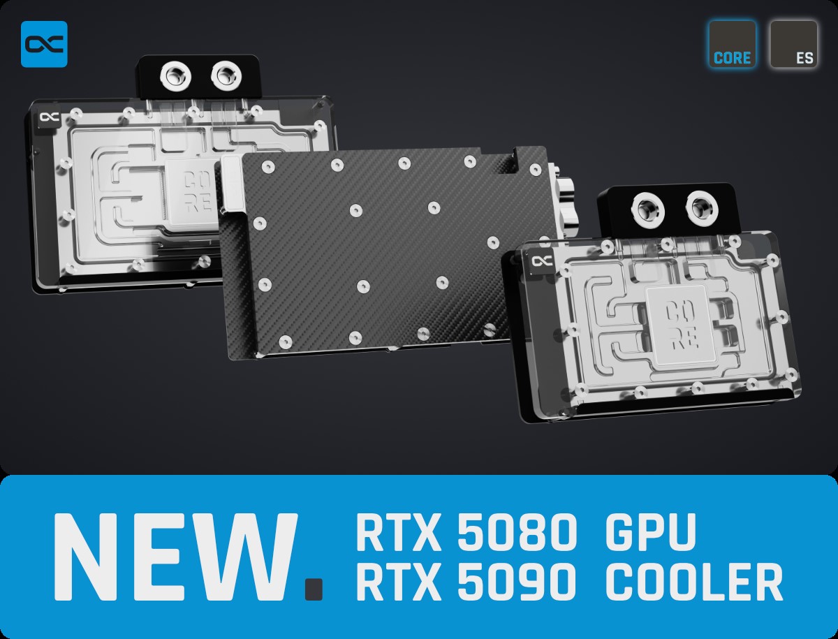 Alphacool Reveals Water Cooler For RTX 5080 / 5090 GPUs