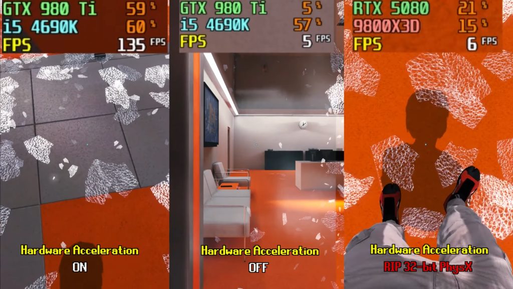 Reddit User Pairs GeForce RTX 3050 with RTX 5090 To Support PhysX