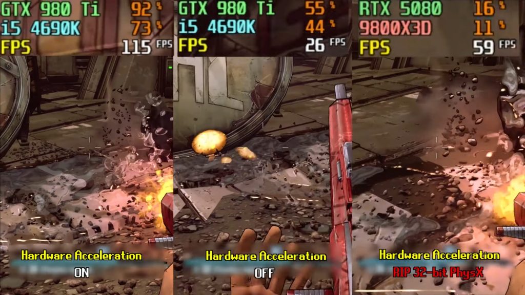 Reddit User Pairs GeForce RTX 3050 with RTX 5090 To Support PhysX