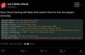 Xbox Cloud Gaming To Set Time Limit on Fortnite For Free Users