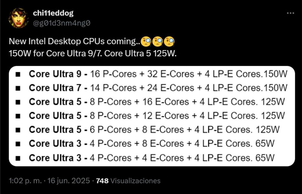 Intel Nova Lake: New RingBus With Two Core Configurations For Gaming In ...