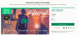 Cyberpunk Legends: Into The Night Spin-Off Game Surpasses $1 Million in ...