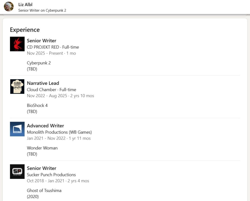 CDPR Strengthens Its Talent Pool For Cyberpunk 2 As Bioshock 4 Writer ...