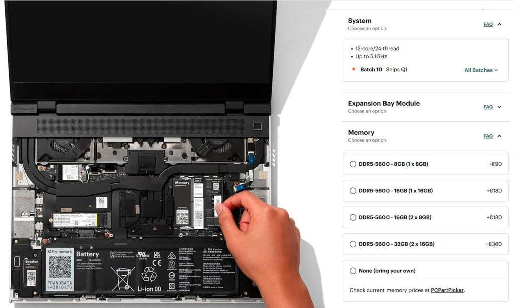 Framework RAM Prices For Computers Jump Again by 32.5% After Recent 50% ...