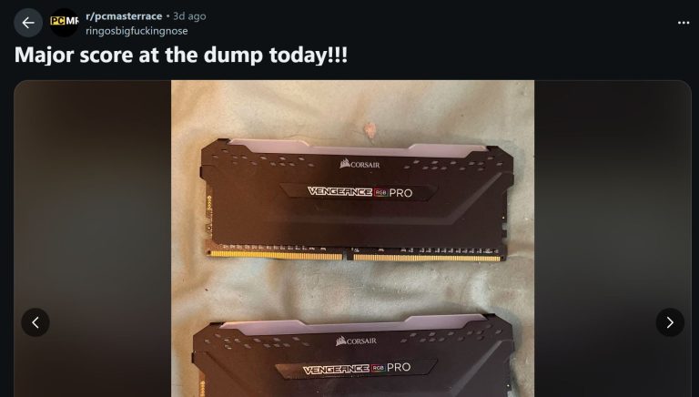 Memory Shortages Have Led To People Dumpster Diving For RAM Sticks